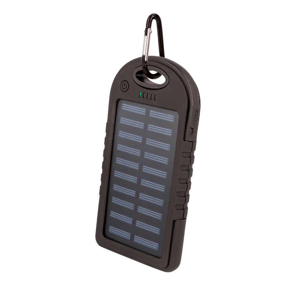 Setty Solcelle Powerbank 5.000 mAh 10W 2 x USB-A - Sort | MOBILCOVERS.DK