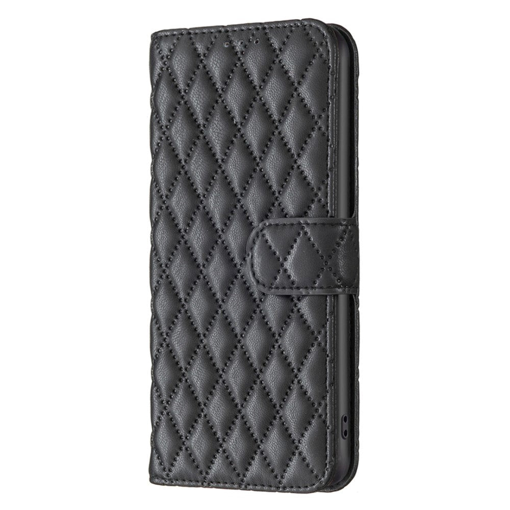 Nokia C22 Blødt Læder Cover m. Kortholdere og Ståfunktion - Sort