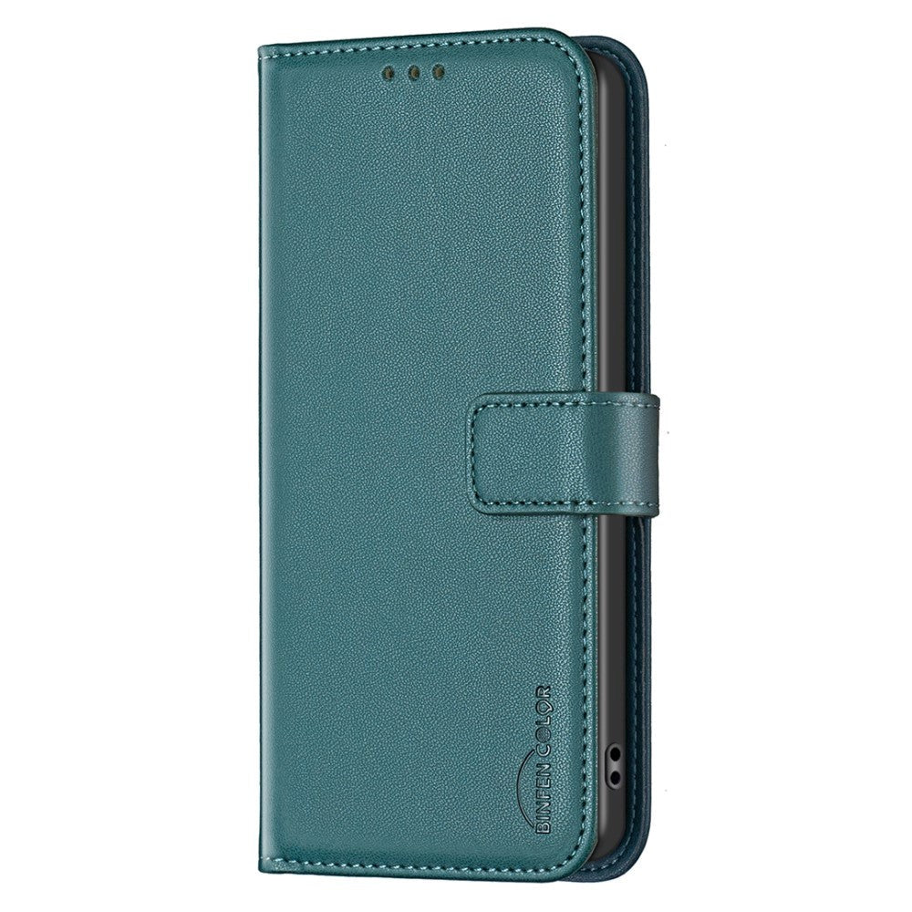 Nokia C22 Læder Cover m. Pung og Ståfunktion - Grøn | MOBILCOVERS.DK