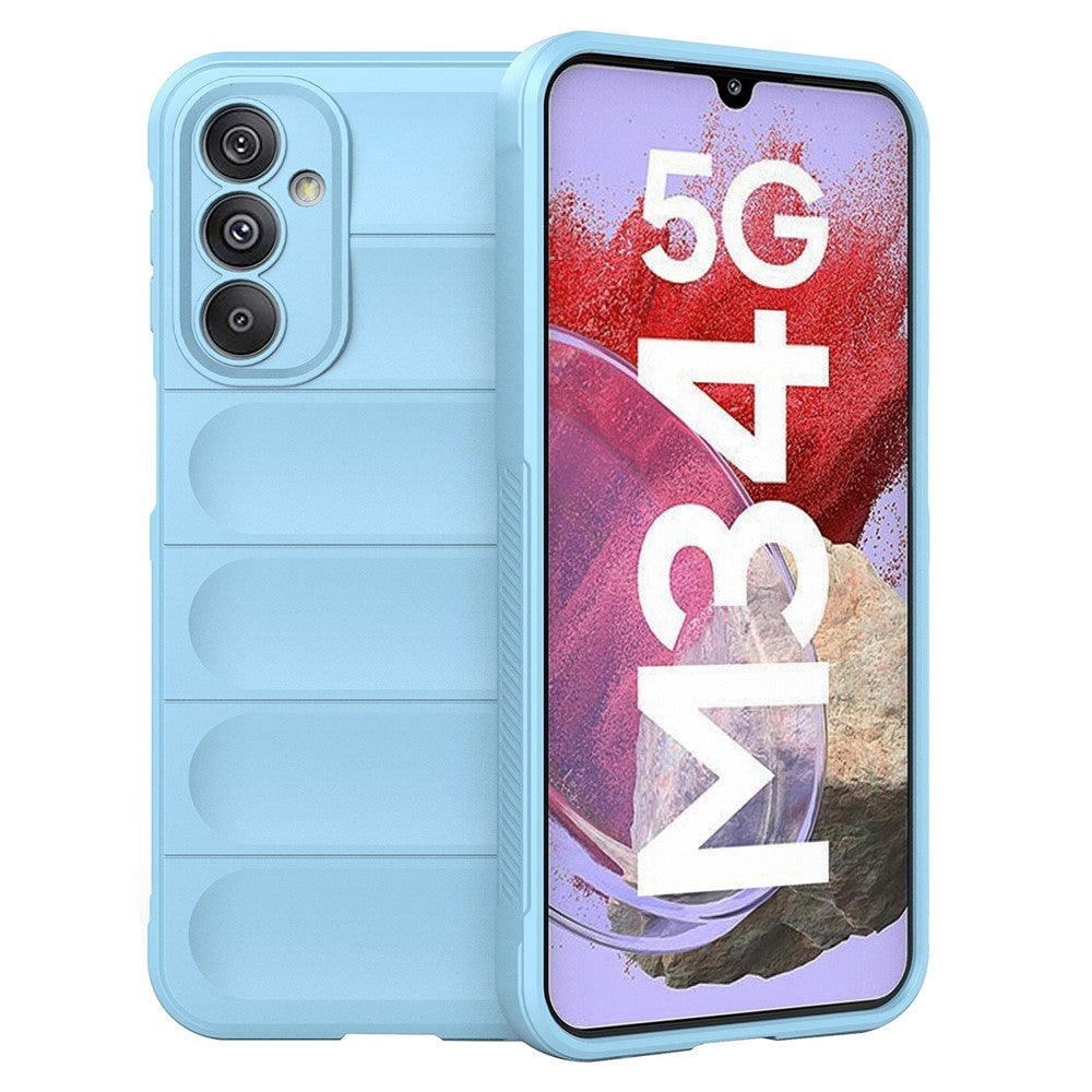 Samsung Galaxy M34 (5G) / F34 (5G) Fleksibelt Plastik Cover - Lyseblå